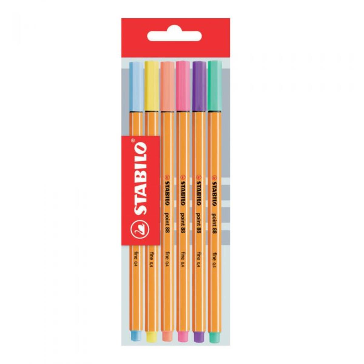 STABILO FINOGRAF 88/6P PAK.6 BOJA PASTEL | Office&More