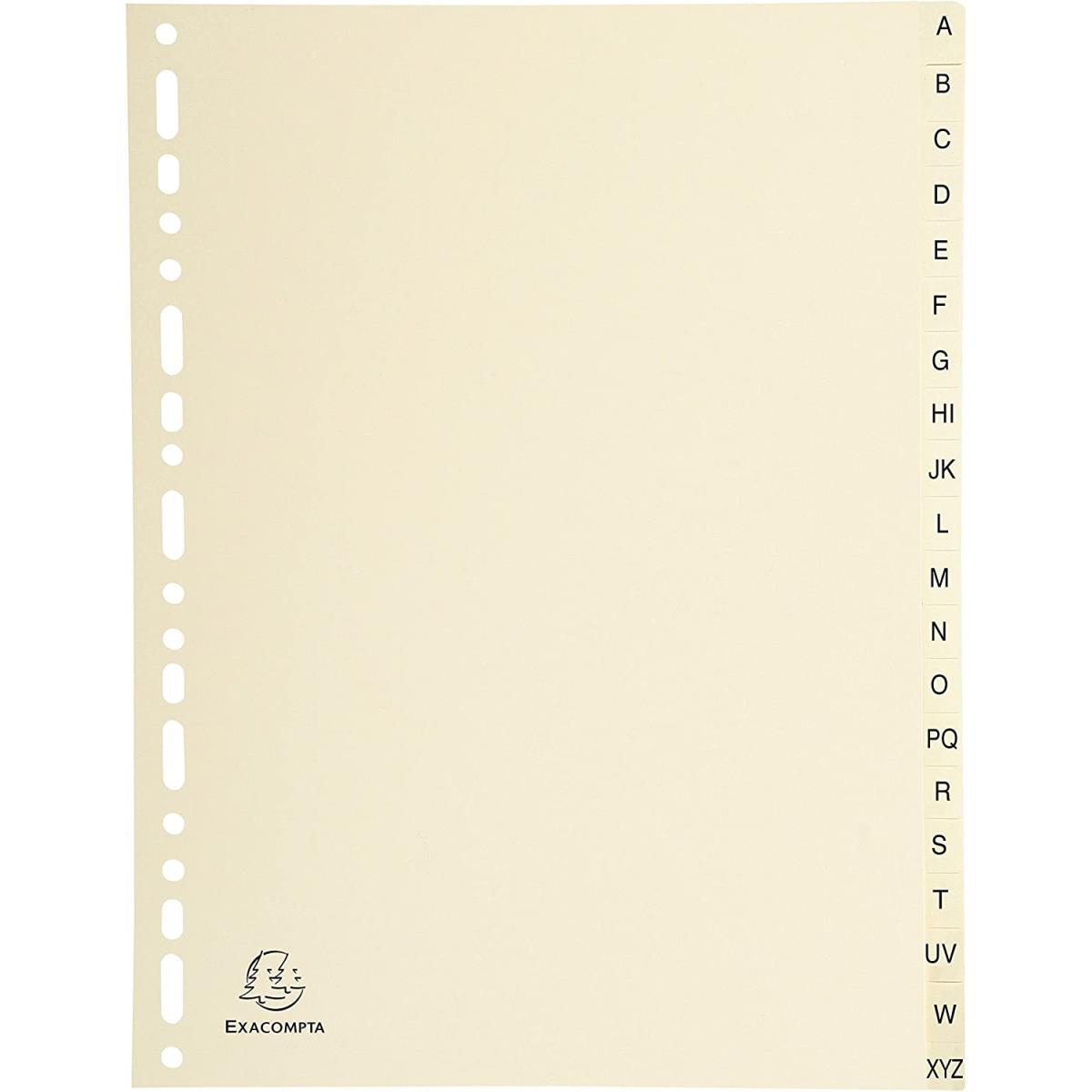 EXACOMPTA PREGRADNI KARTON A4,BEŽ SLOVA A-Z,20 | Office&More