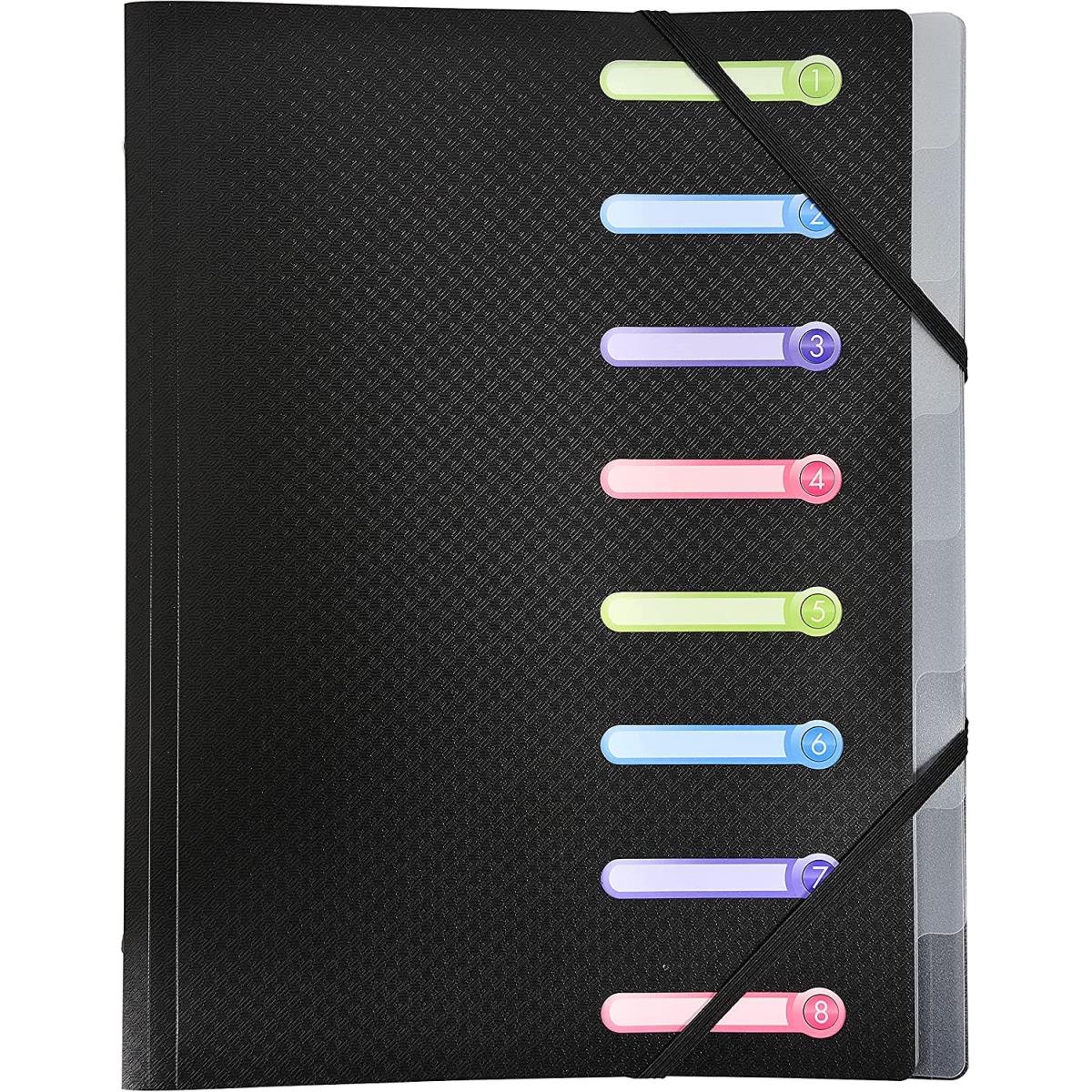 EXACOMPTA FOLDER A4 SA 8 PREGRADA PP CRNI | Office&More