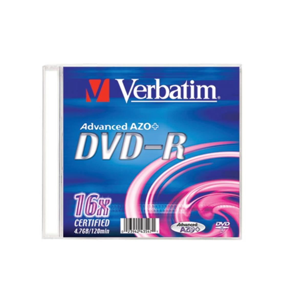 VERBATIM DVD-R SLIM 4,7GB 16X | Office&More