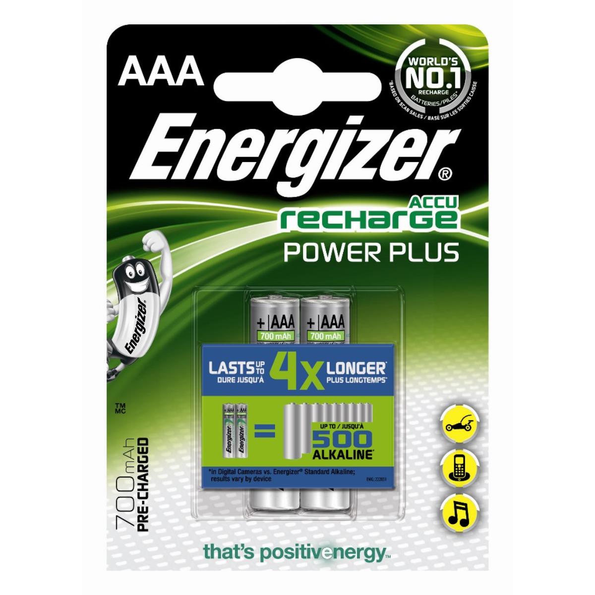 ENERGIZER PUNJIVE BATERIJE AAA 700mAh,pak.2 | Office&More