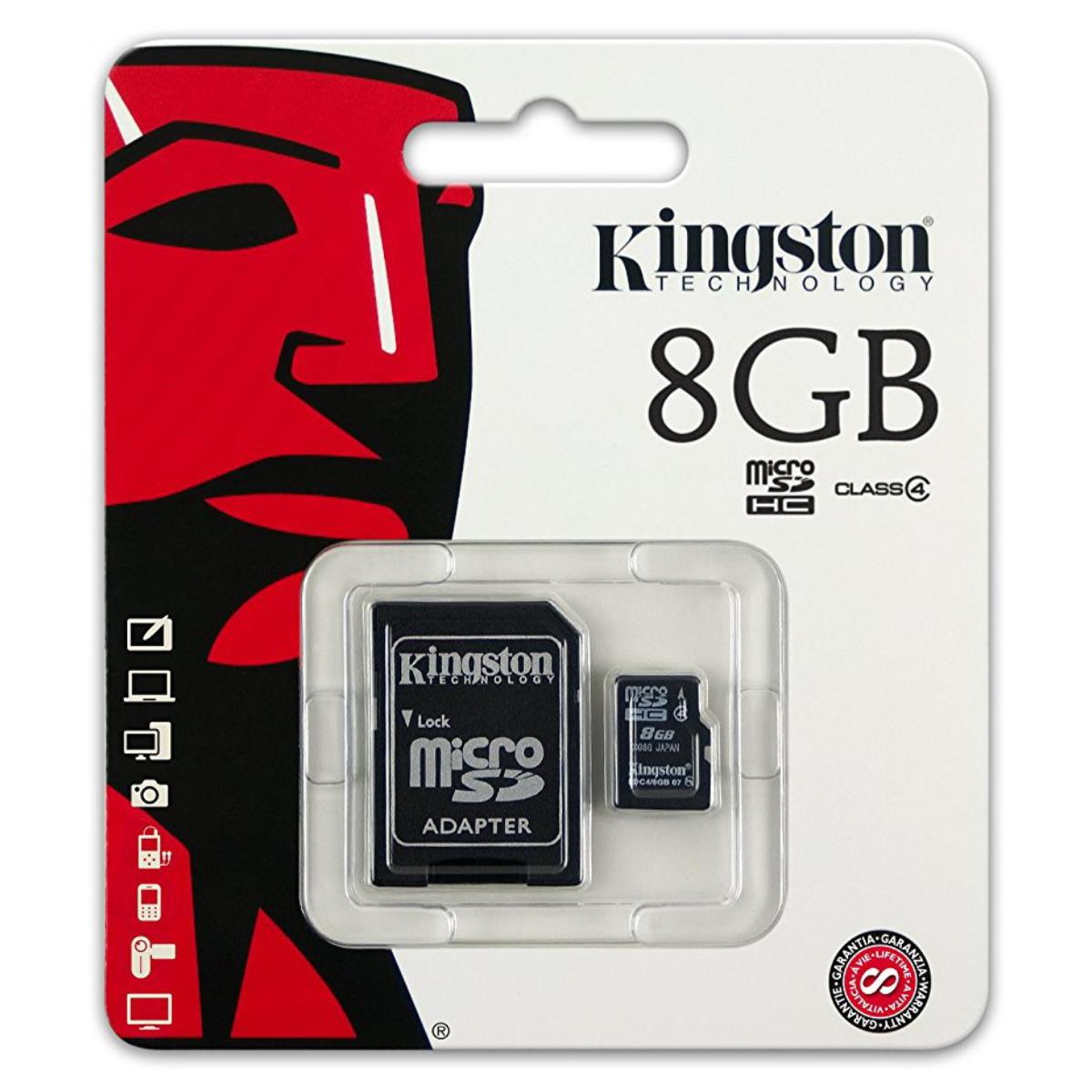 KINGSTON MICRO SD 8GB MEM.KARTICA+ADAPTER (4) | Office&More