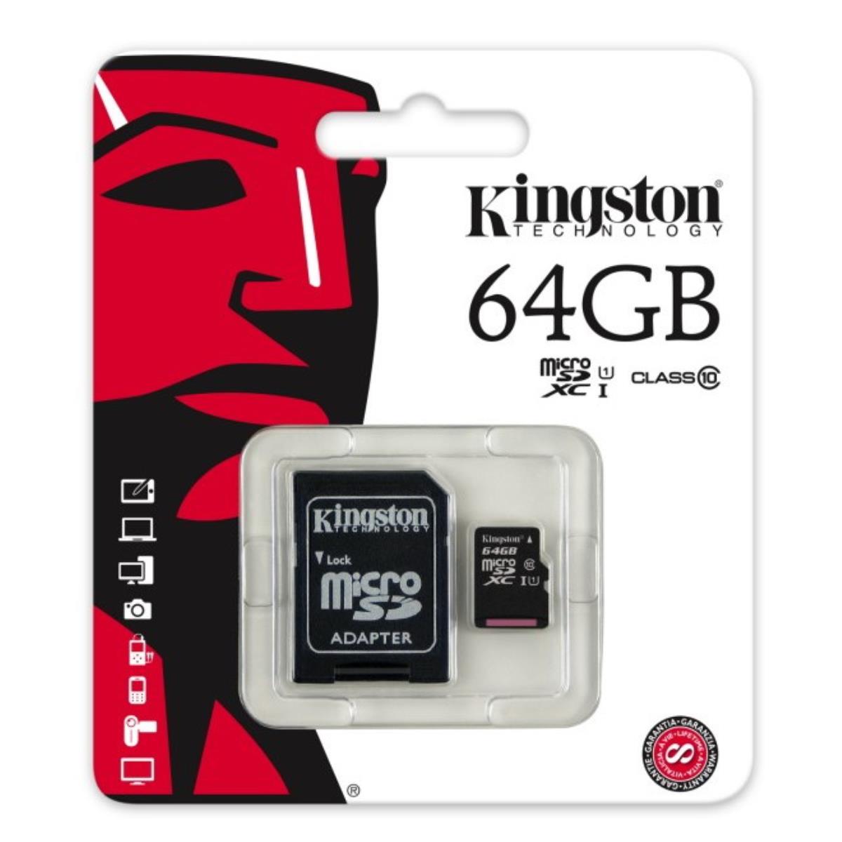 KINGSTON MICRO SD 64GB MEM.KARTICA+ADAPTER (10) | Office&More