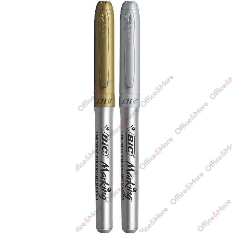 BIC MARKER PERMANENT INTENSITY, SILVER/GOLD,0.8 | Office&More