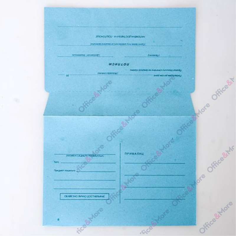 KOVERAT SA POVRATNICOM PLAVI 1 KOM. | Office&More